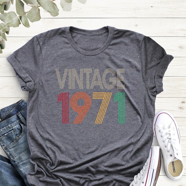 1971 Birthday Shirt - Etsy