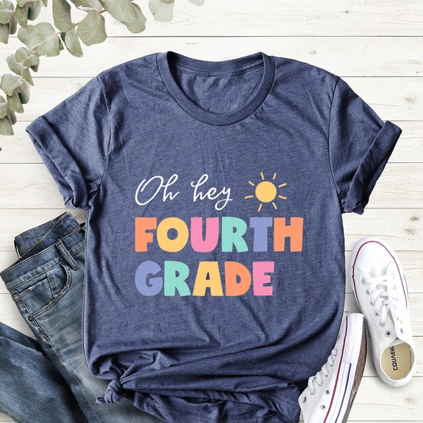 Fourth Grade Teacher Shirt - Etsy