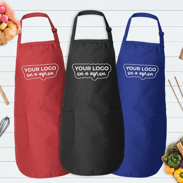 Custom Logo Apron - Etsy