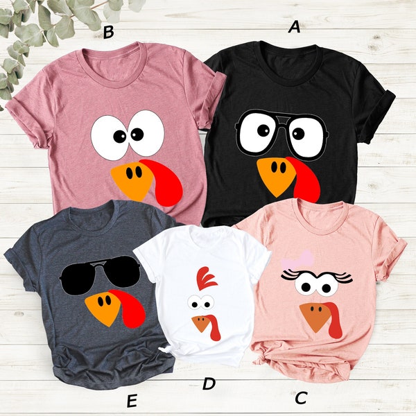 Turkey Face Shirt - Etsy