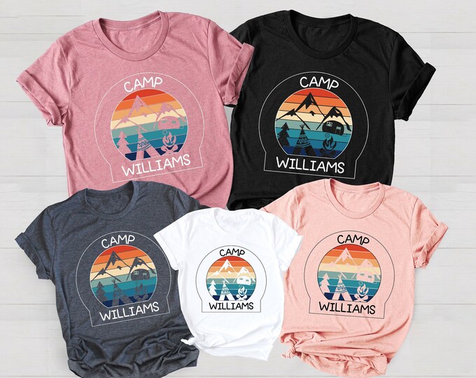 Custom Camp Shirt, Camp Gift, Camping Shirt, Camping Friend Gift ...