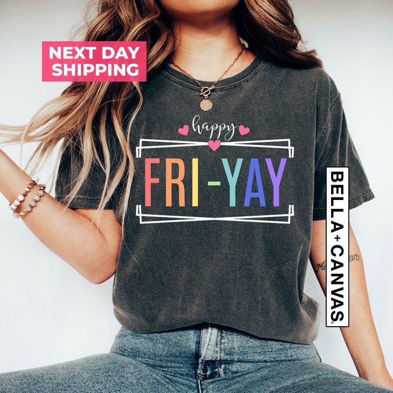 Happy Friyay Shirt, Friyay Teacher Shirt, Gift for Teacher, Funny ...