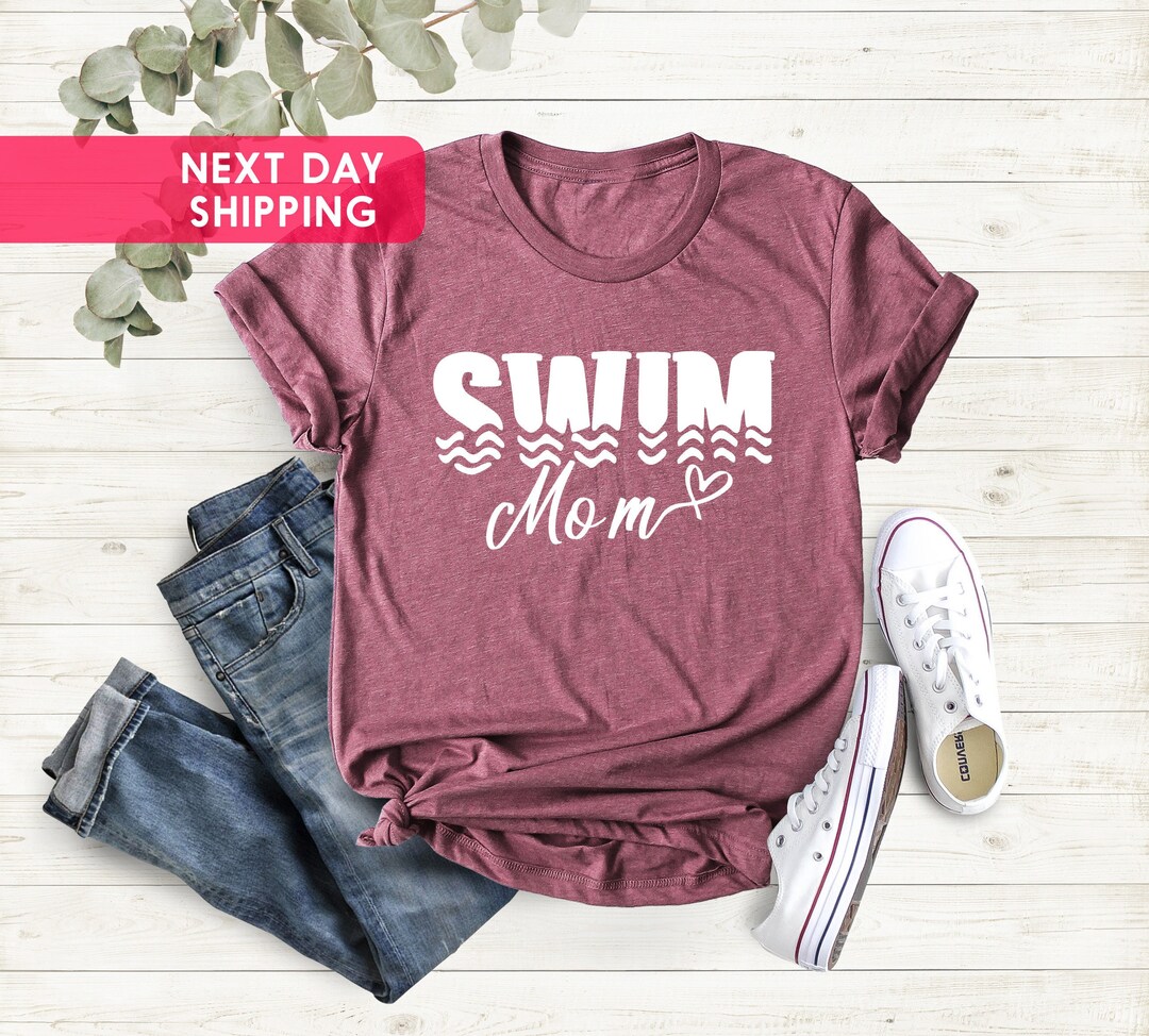 Swim Mom T-shirt, Funny Mom T-shirt, Family Shirts, Mom Life Tshirt ...