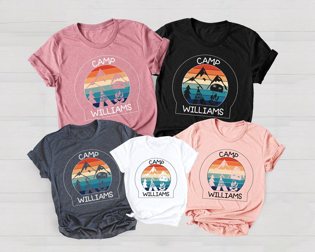 Custom Camp Shirt, Camping Family Trip Shirt, Personalized Name Camper ...
