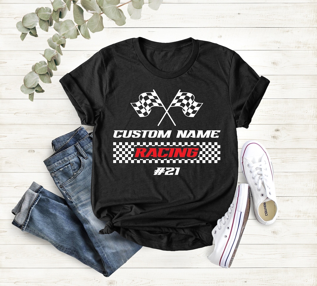 Personalized Race Shirts With Number and Name, Custom Racing Your Name ...