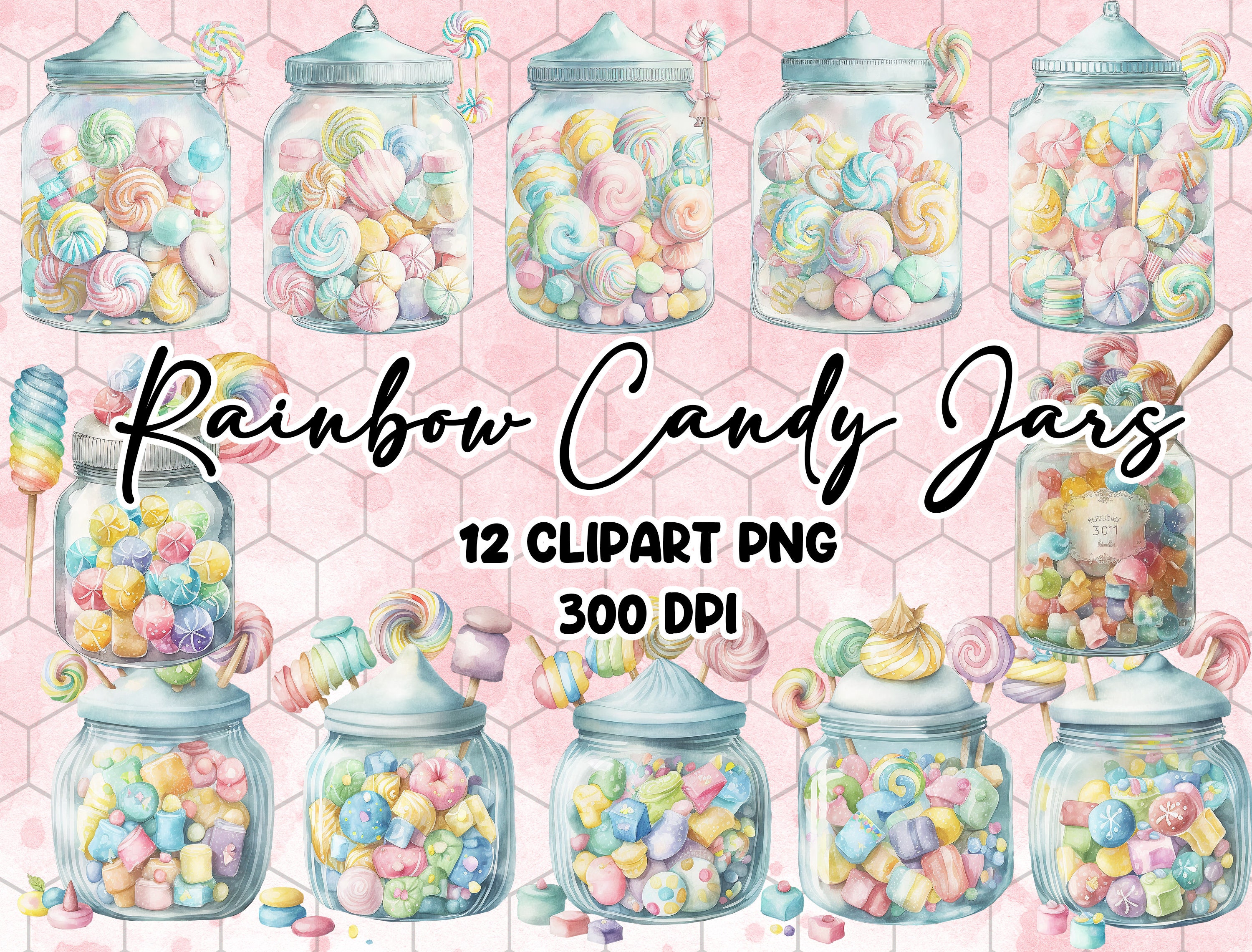 Halloween Candy Jar Clip Art