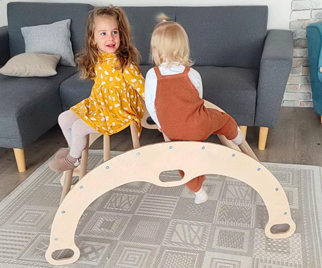Large Climb Arch for Kids With Pillow, Rocking Arch With Cushion ...