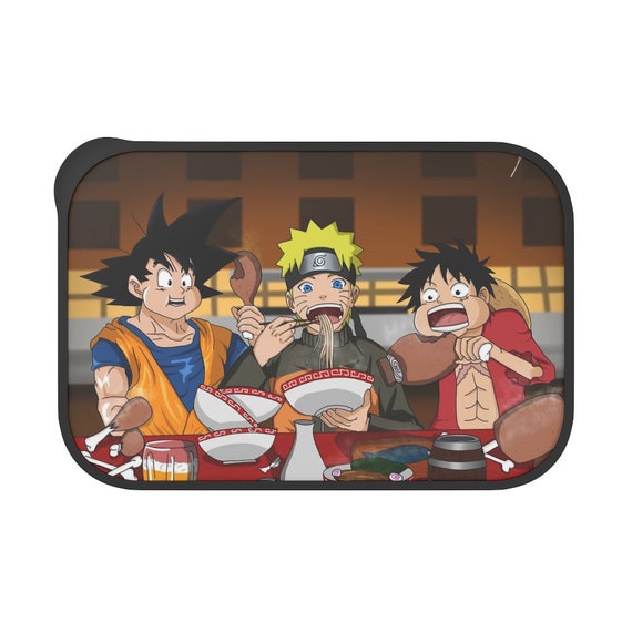 Naruto Goku Luffy Bento Box DBZ One Piece Bento Box Anime - Etsy