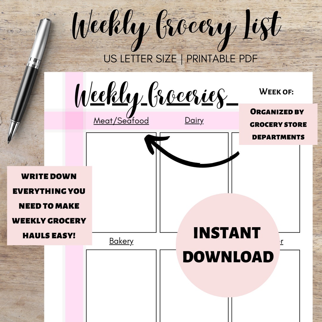 Weekly Grocery List | Meal Planning | Grocery Shopping | Grocery Haul ...