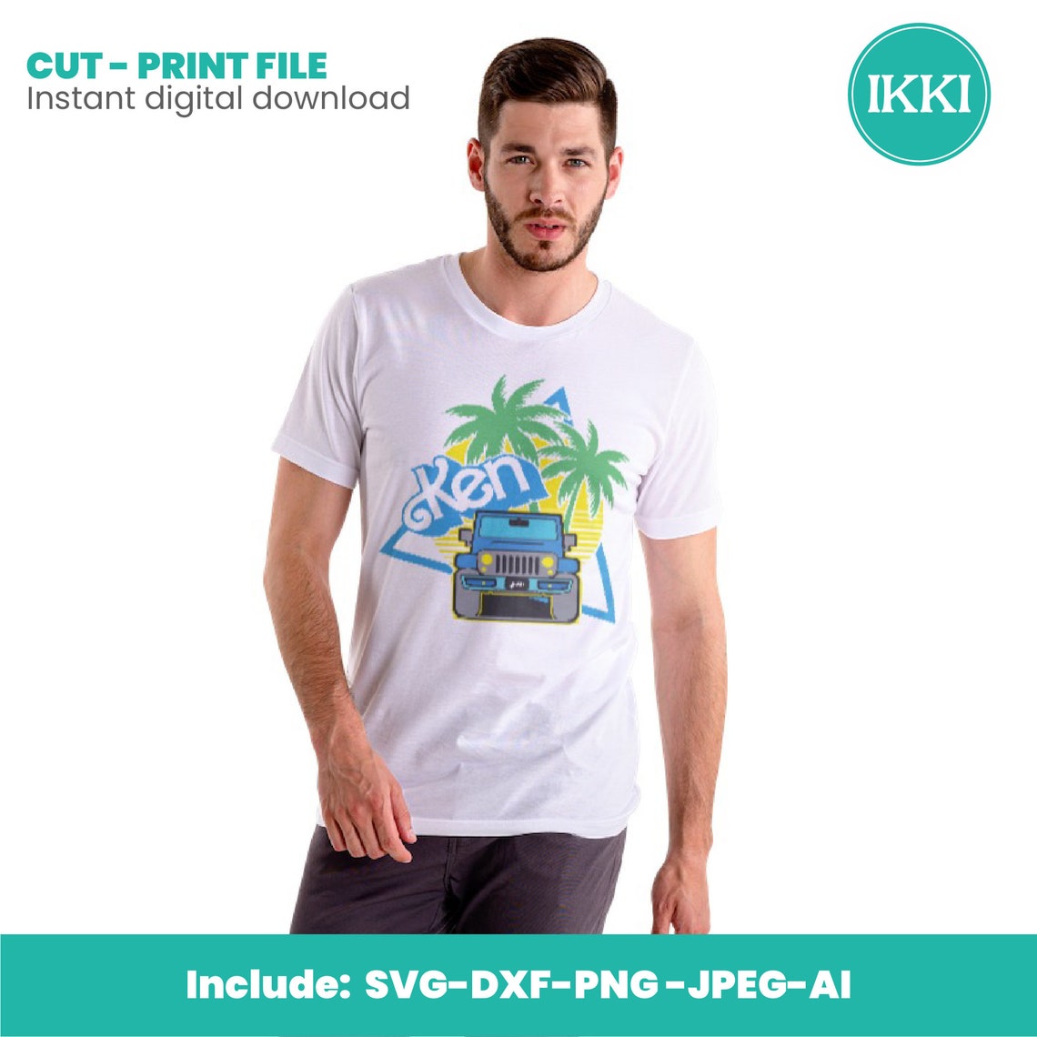 Barbie Ken Digital Files Cut Files PNG JPG SVG Instant - Etsy
