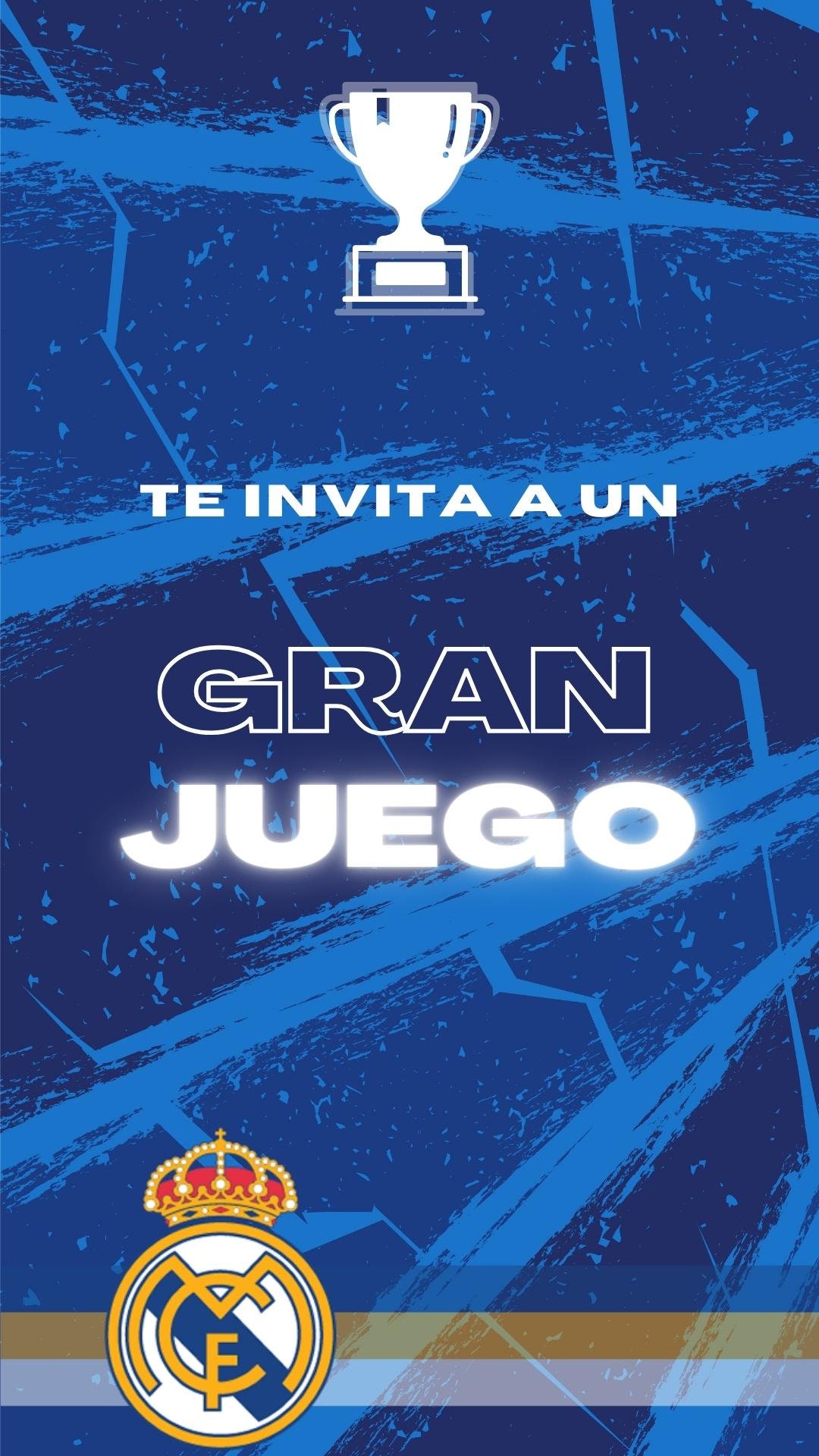 Real Madrid Digital Invitation, Football, Birthday, Celebration Soccer ...