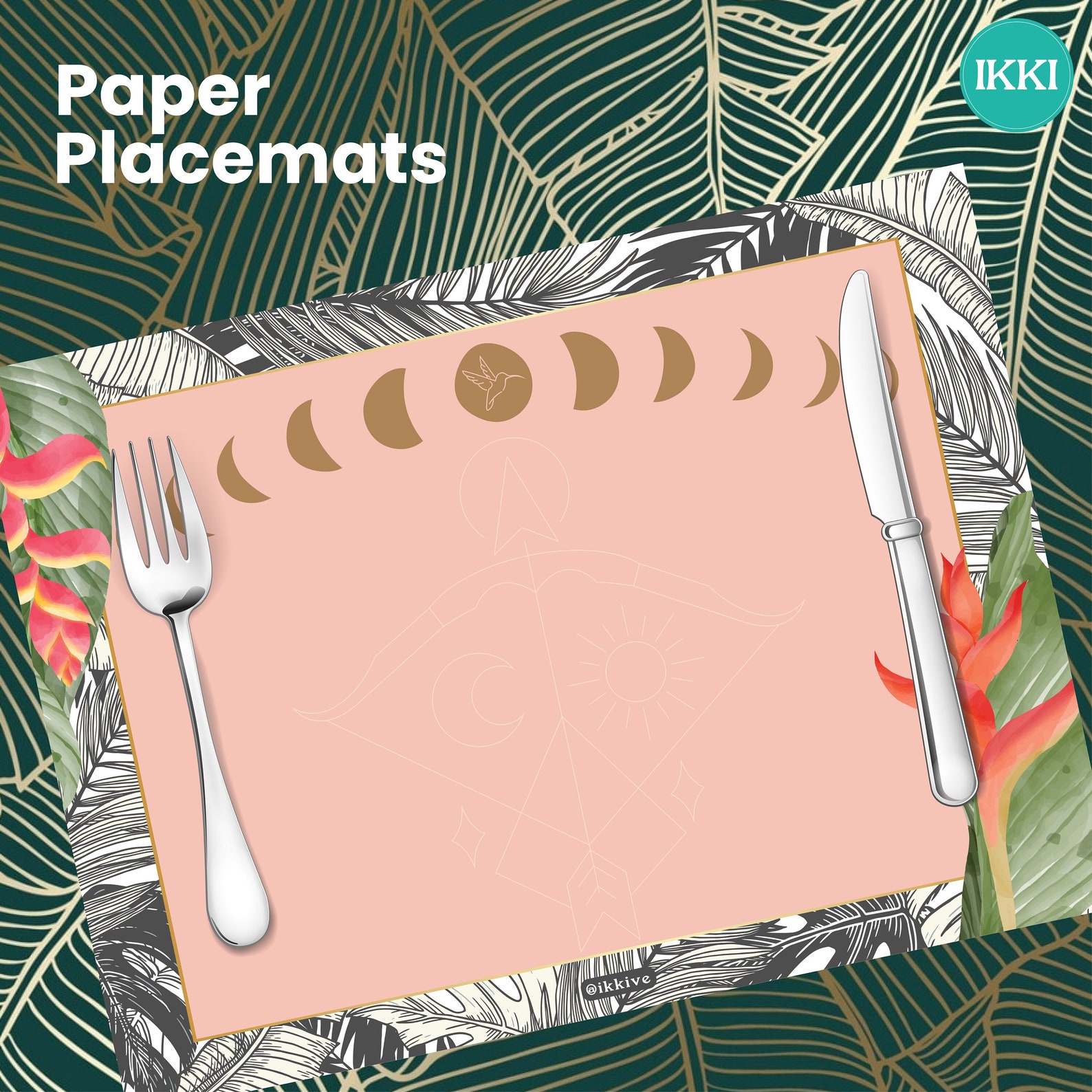 Paper Placemats, Mystic Jungle, Garden Decor, Mystic Jungle Birthday ...