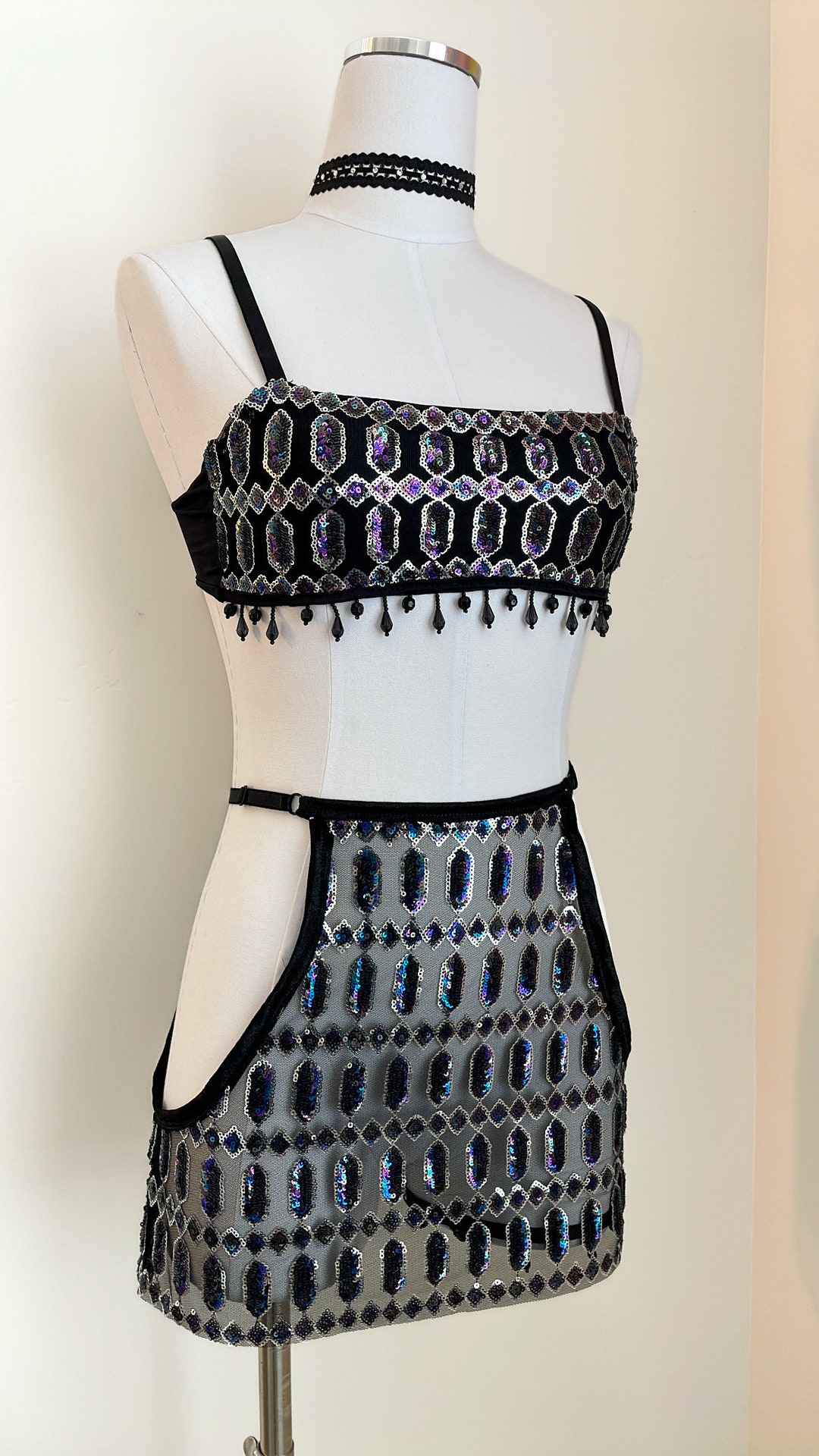 Black Top and Skirt / Festival Outfit / Date Night Summer Top / Spring ...