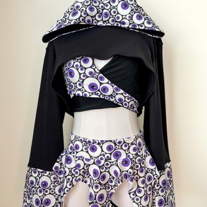 Googly Eyes Trippy Pixie / Trippy Asymmetrical Top and Skirt Set ...