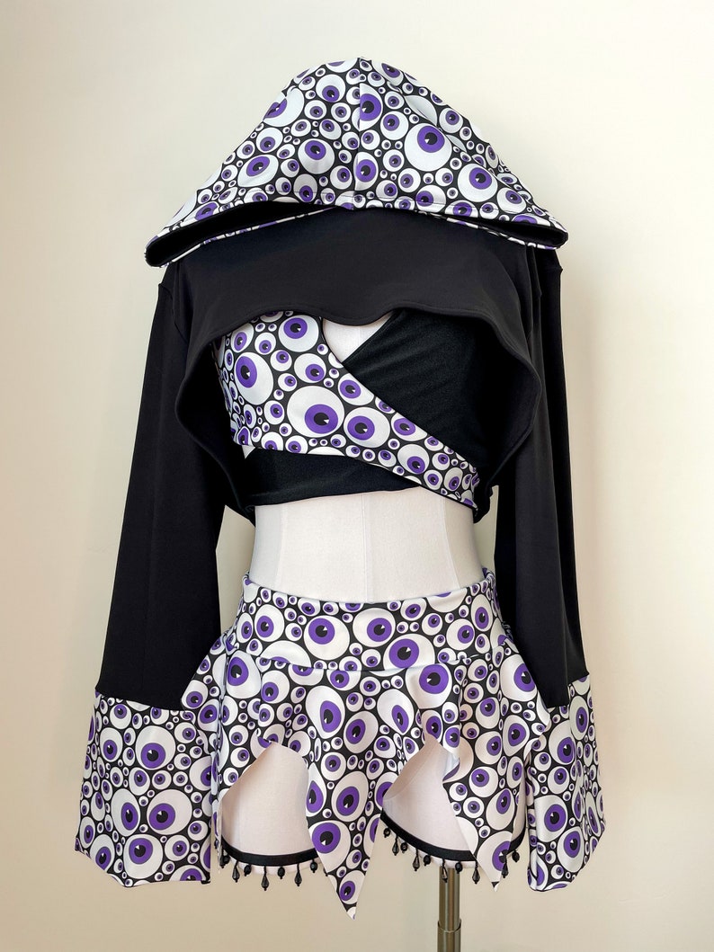 Googly Eyes Trippy Pixie / Trippy Asymmetrical Top and Skirt Set ...