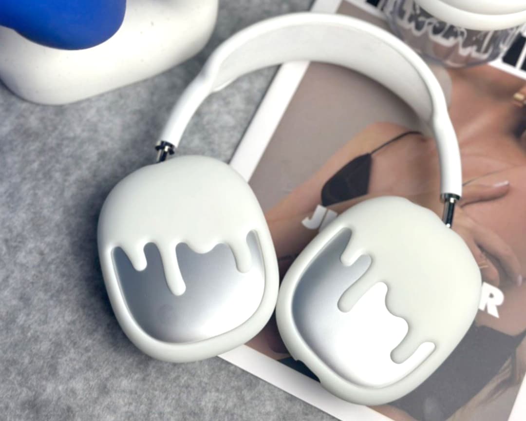 3D Printed Airpods Max Cover,cream Style Waterdrop Frame Airpods Max ...