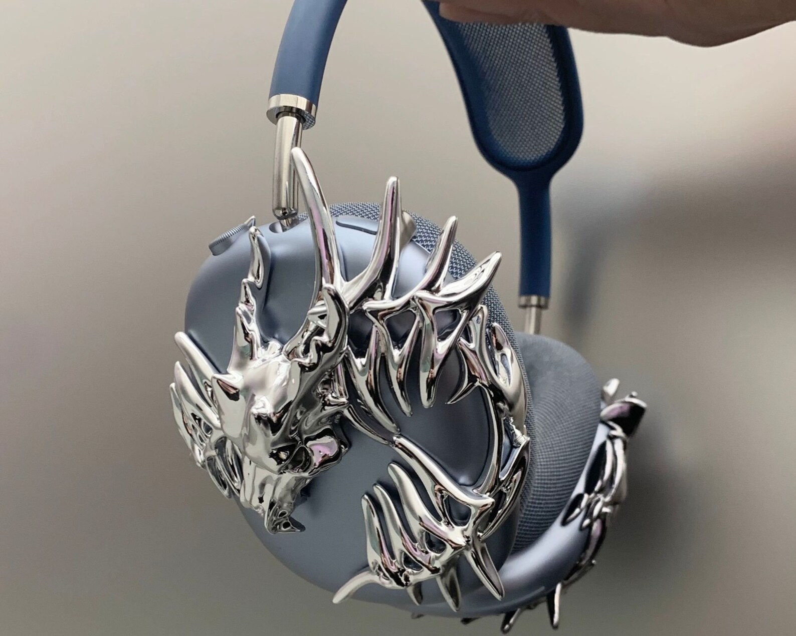 3D Printing Creative Design of AirPod Max Cover, Dragon Cover Hovering ...