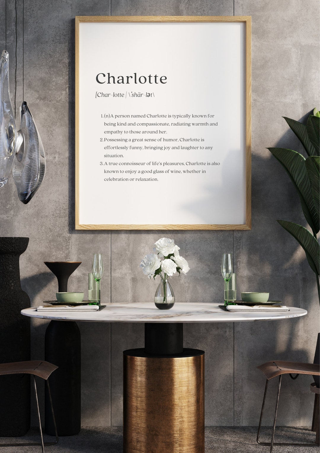 Custom Name Dictionary Definition Poster Personalised Wall Art in A5 ...