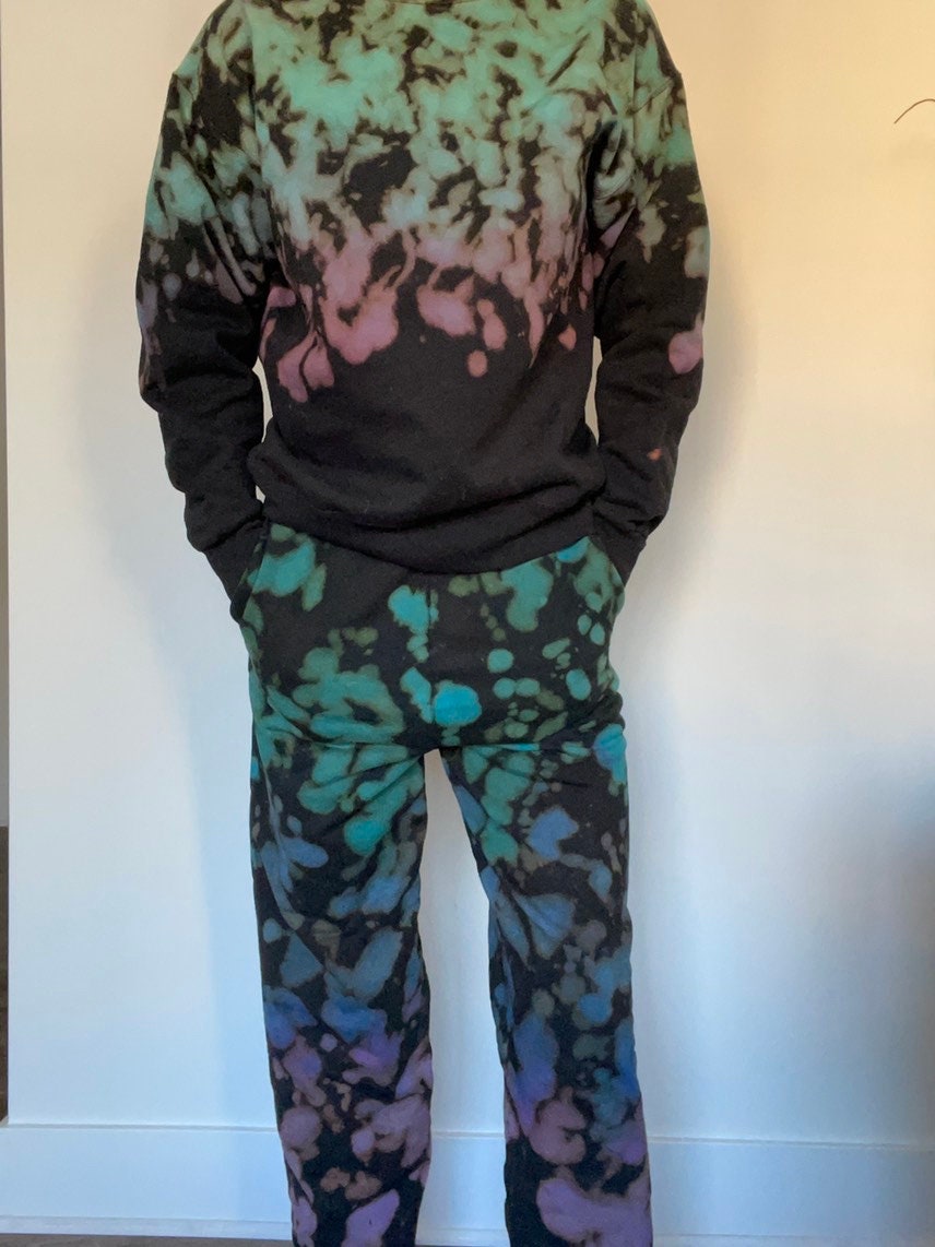 Tie Dye Gradient Sweatpants SMALL - Etsy