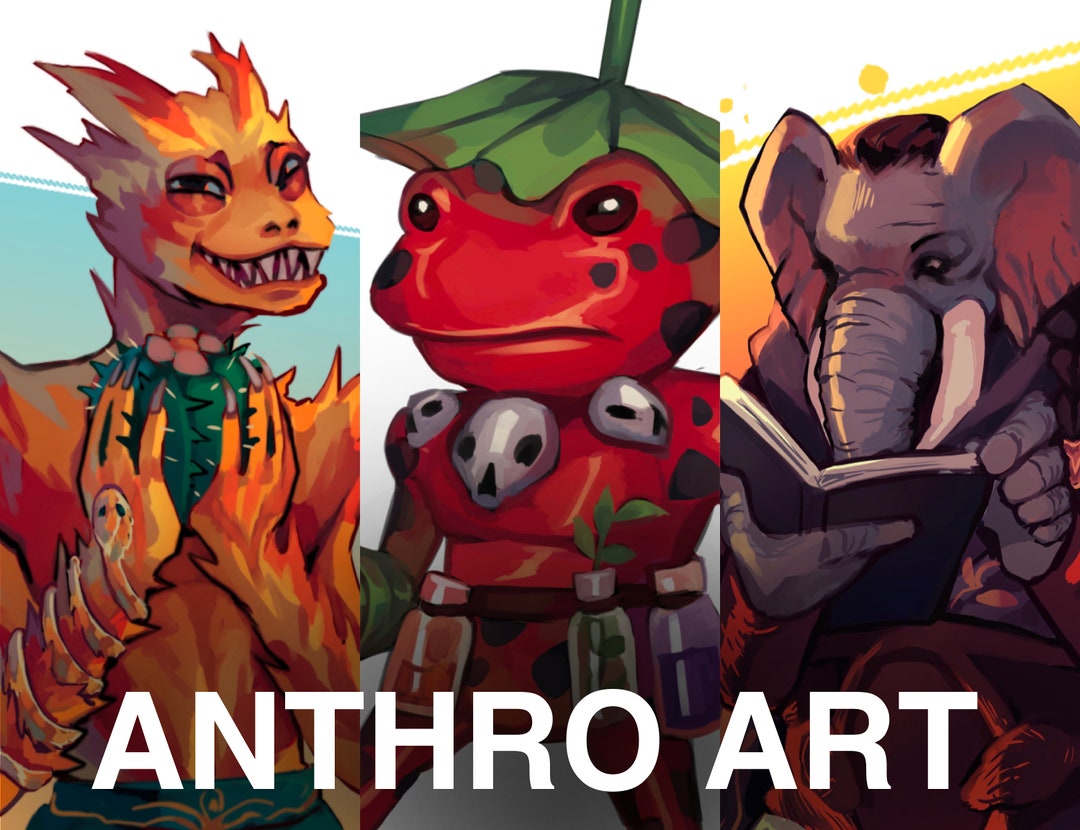 Anthropomorphic Character Art Furries and Scalies - Etsy