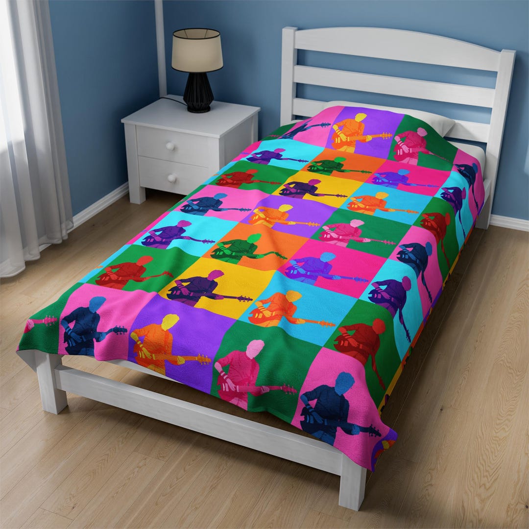 Phil Lesh Pop Art Blanket, Grateful Dead Lap Quilt Throw, Deadhead Home ...