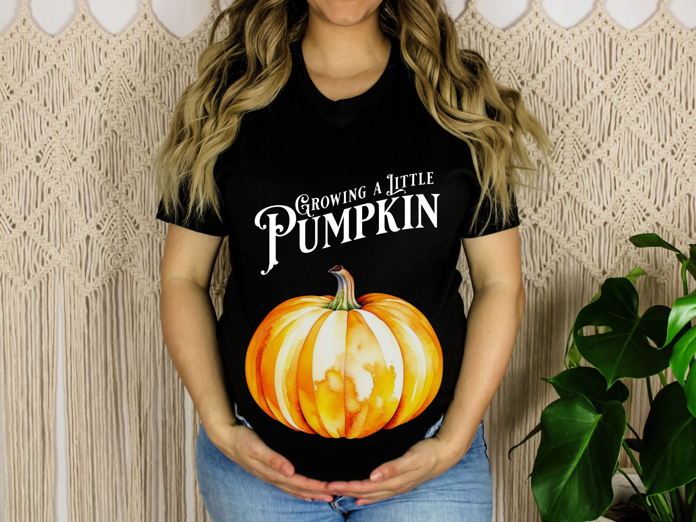 Growing a little Pumpkin Shirt, Fall Pregnancy Announcement tshirt ...