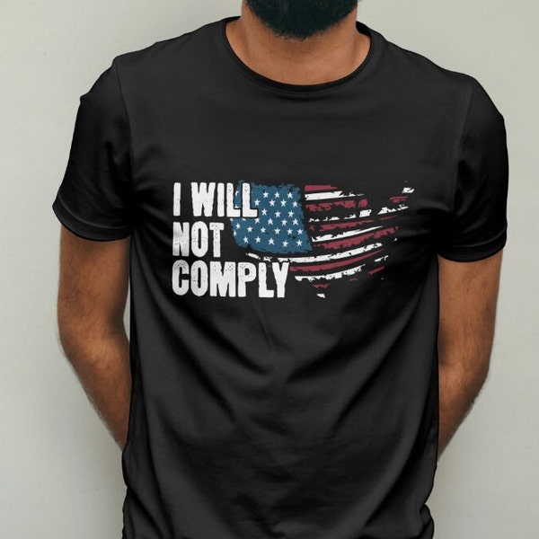 I Will Not Comply Flag - Etsy