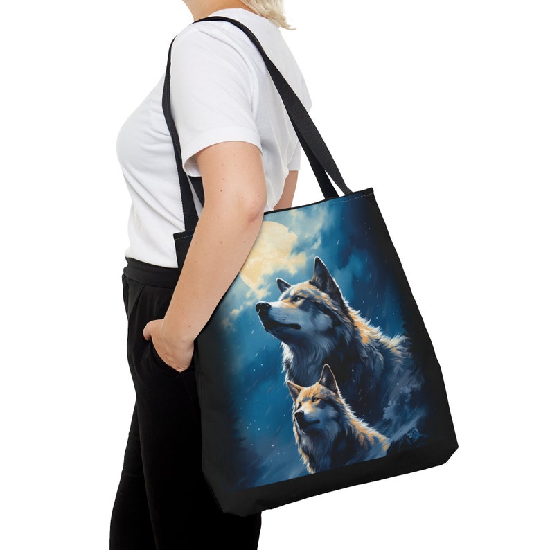 Wolves Tote Bag, Wolf Tote Bag, Gift for Therian - Etsy