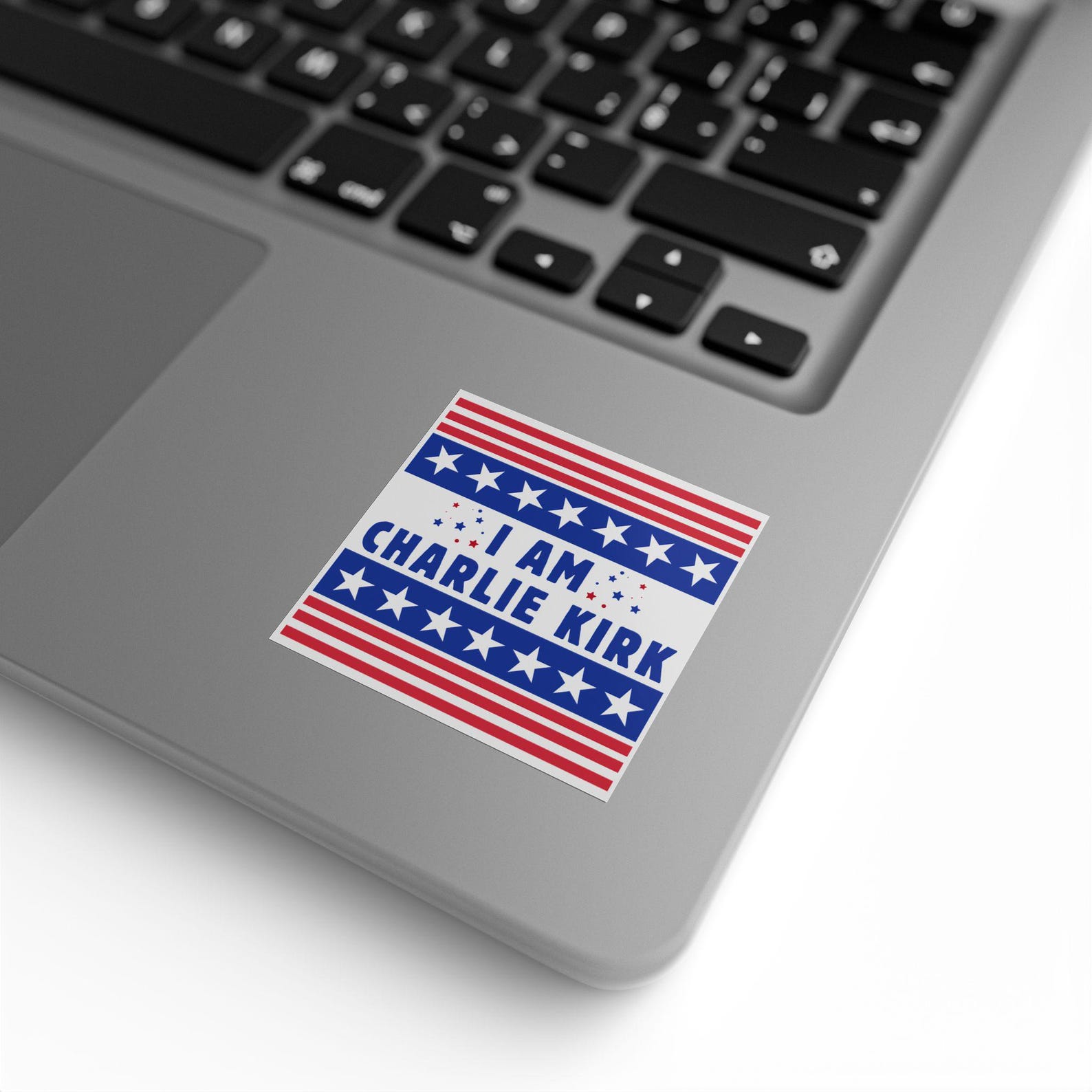 I Am Charlie Kirk Patriotic Sticker Rolls for Celebrations, Custom ...