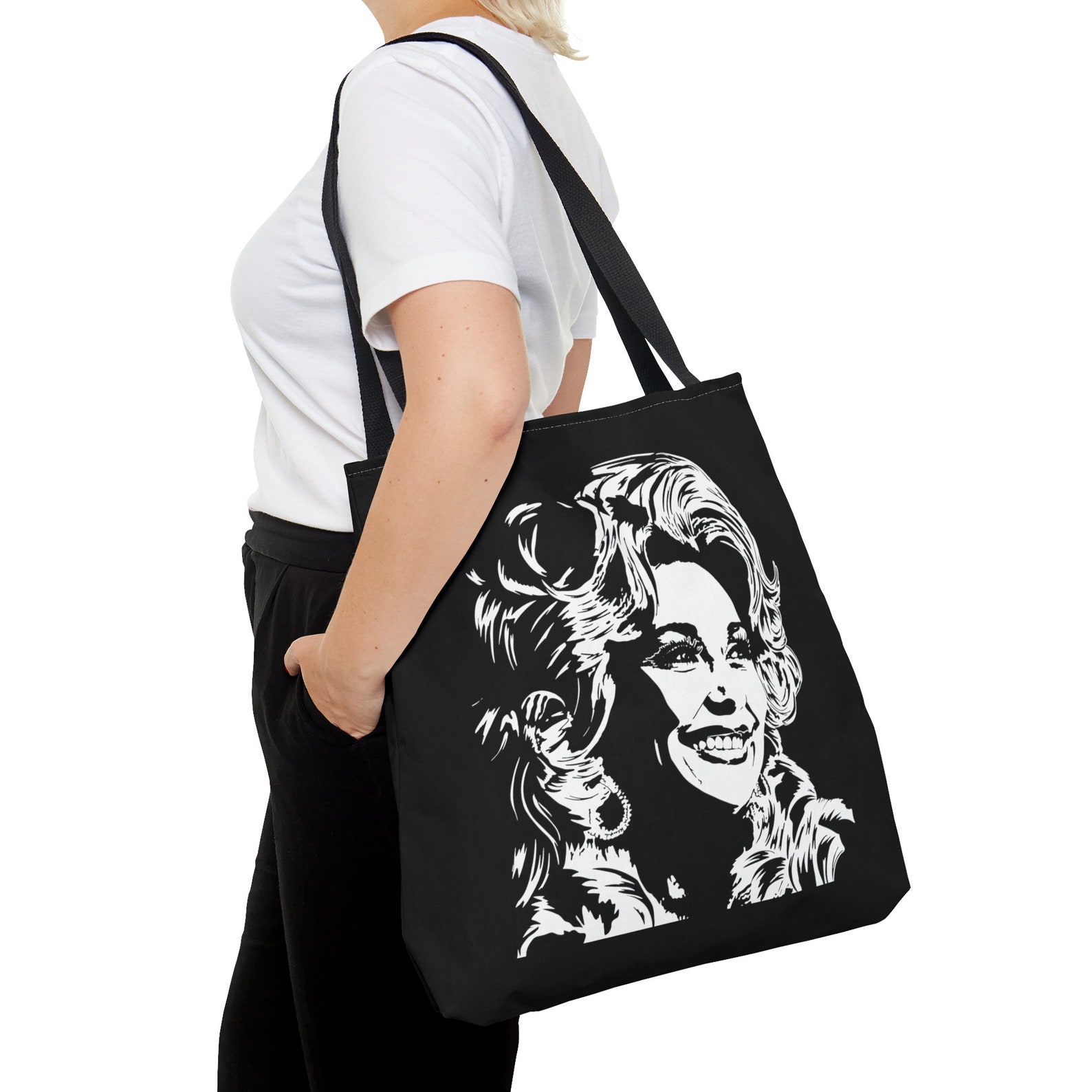 Dolly Parton Tote Bag, Country Music Lover Tote Bag, Gift for Cowgirl ...