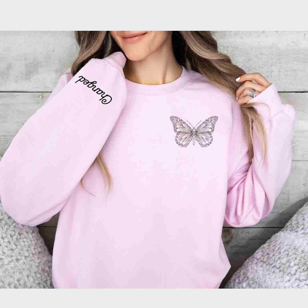 Butterfly Crewneck, Mental Health Jumper, Gift for Teen, Sweatshirt for ...