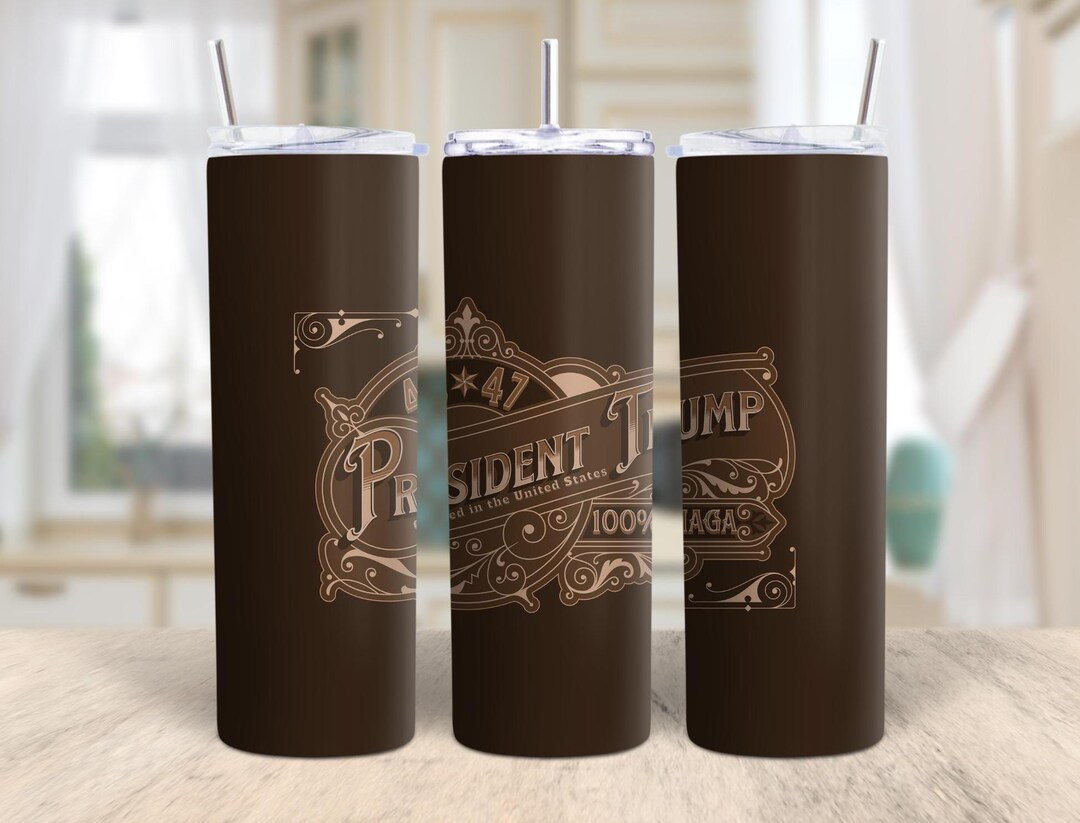 Trump Beer Label Tumbler, 20oz President of the United States, MAGA ...