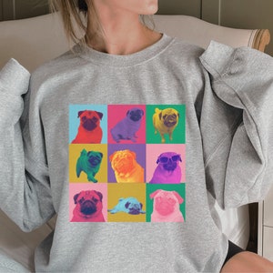 Custom Popart Style Pet Crewneck, Pop Art Pet Sweatshirt, Dog Mom ...