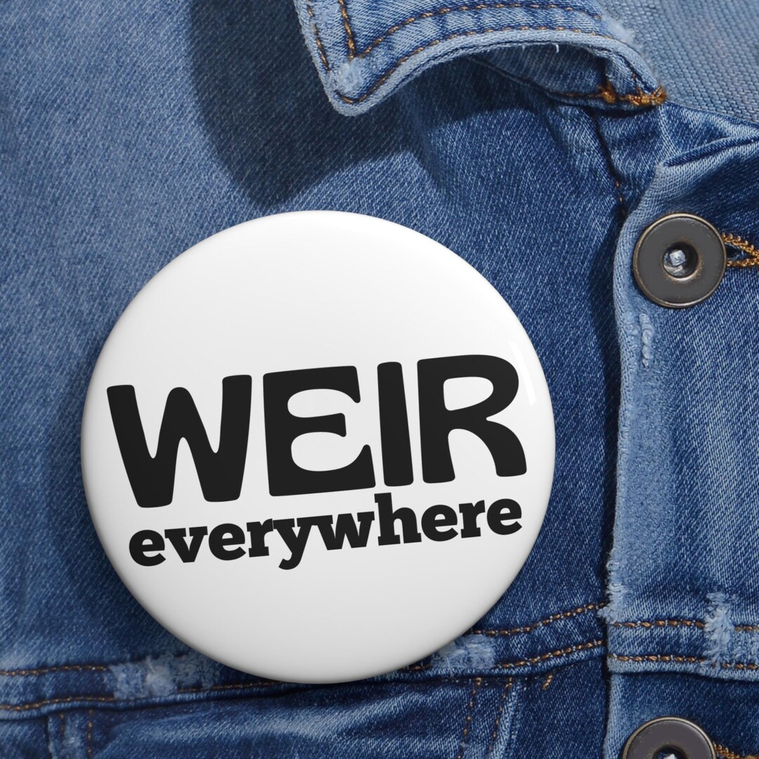 Weir Everywhere Pin Button | Bob Weir Deadhead Round Enamel Pin - Etsy