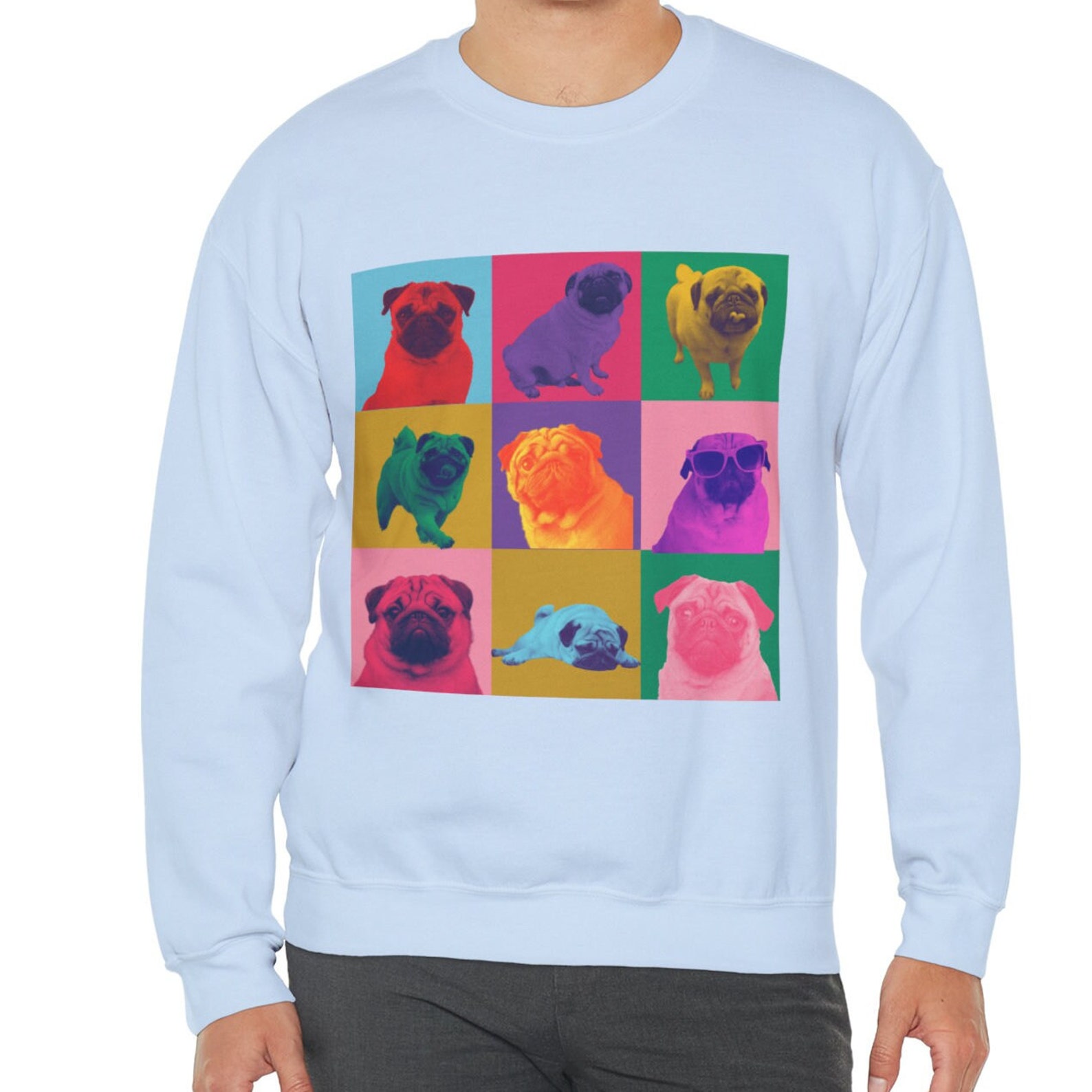Custom Popart Style Pet Crewneck, Pop Art Pet Sweatshirt, Dog Mom ...