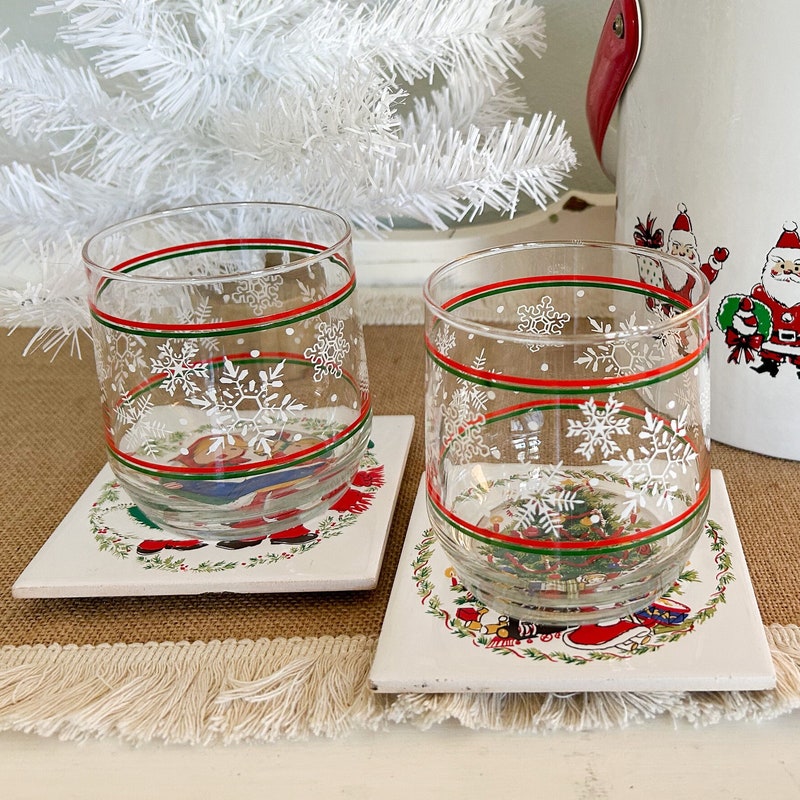 Snowflake Glassware - Etsy