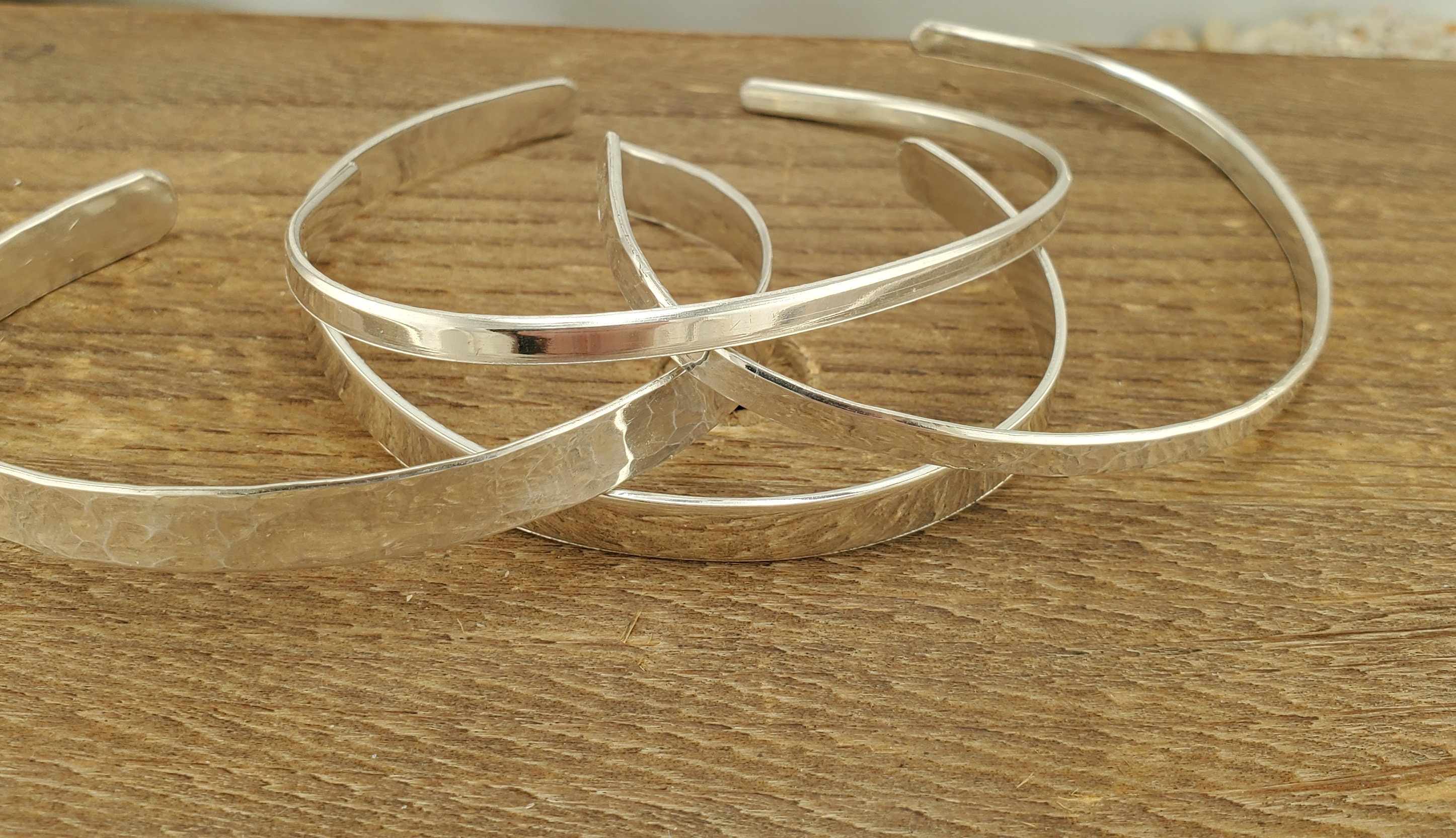 Hand-crafted Sterling Silver Cuffs - Etsy