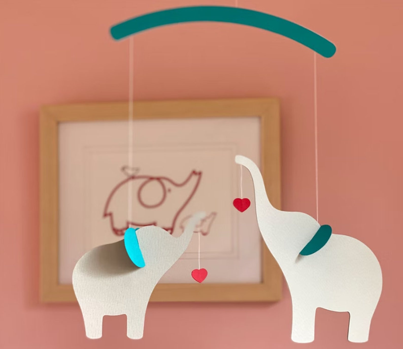 Elephant Children's Mobile - Etsy
