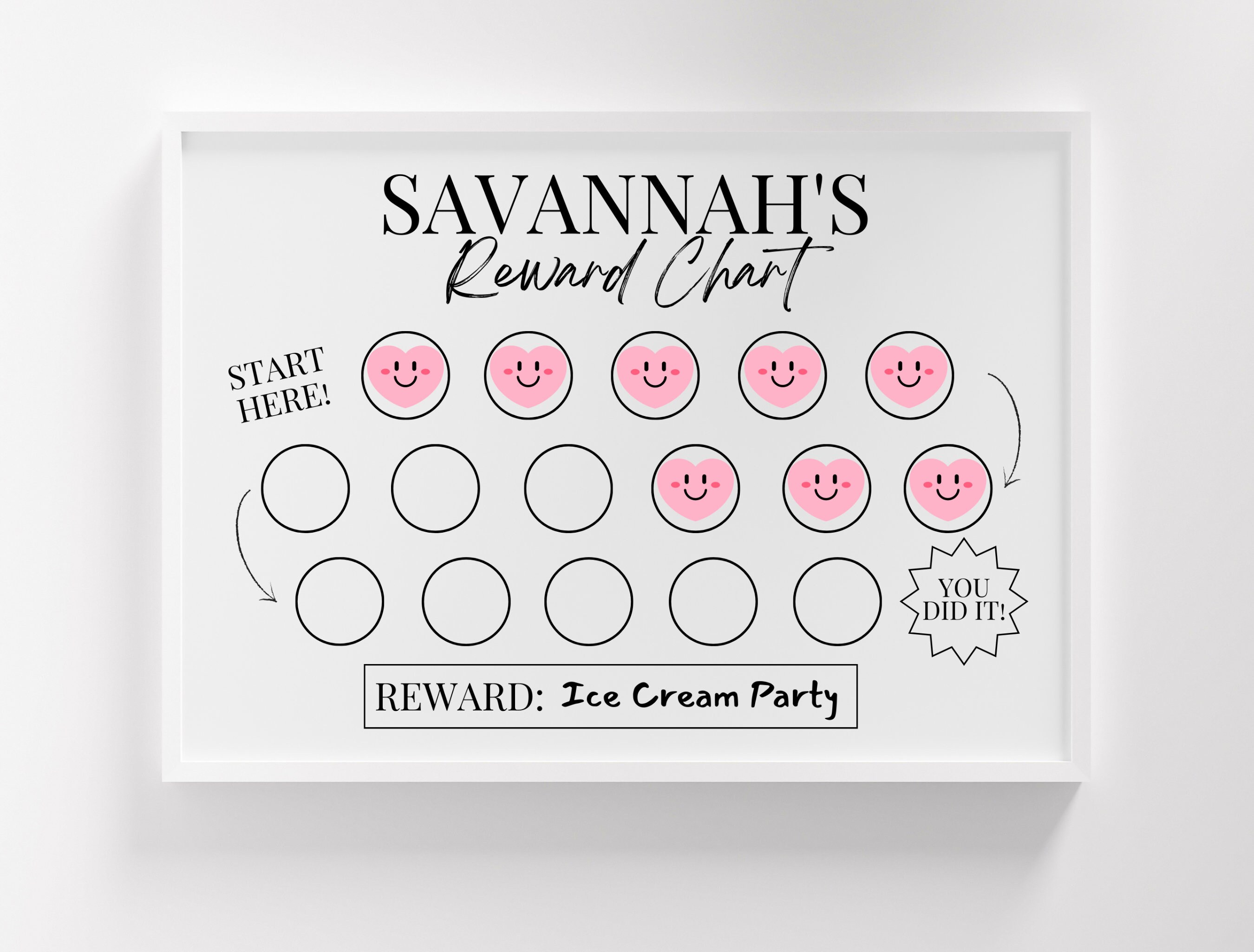 Chore Chart Reward Chart Potty Training Chart Printable - Etsy