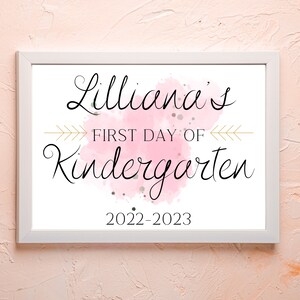 First Day of School Sign, 1st Day of School Sign, Back to School Sign ...