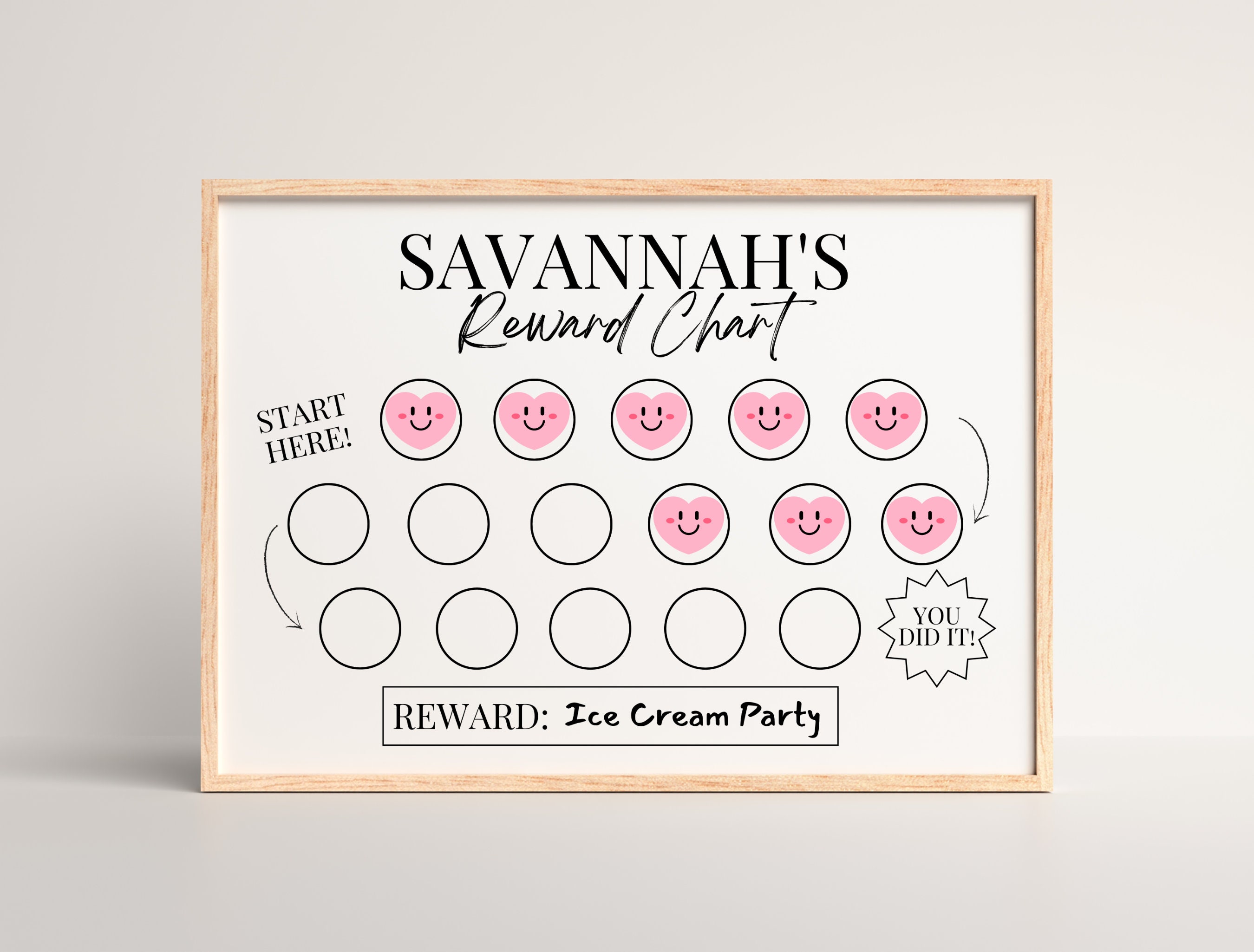 Chore Chart Reward Chart Potty Training Chart Printable - Etsy