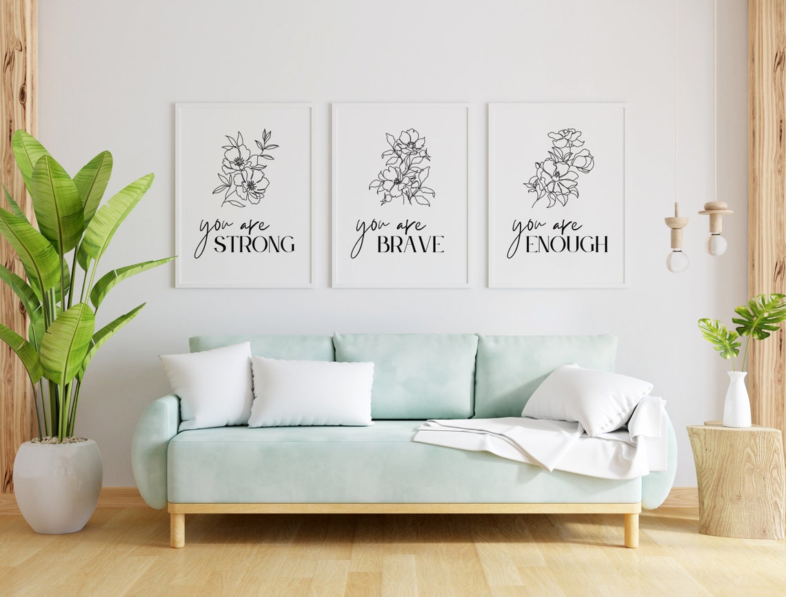 Psychology Art, Inspirational Wall Art, Therapy Office, Mental Health ...