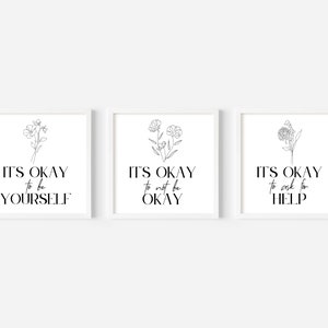 Psychology Art, Inspirational Wall Art, Mental Health Art, Affirmations ...
