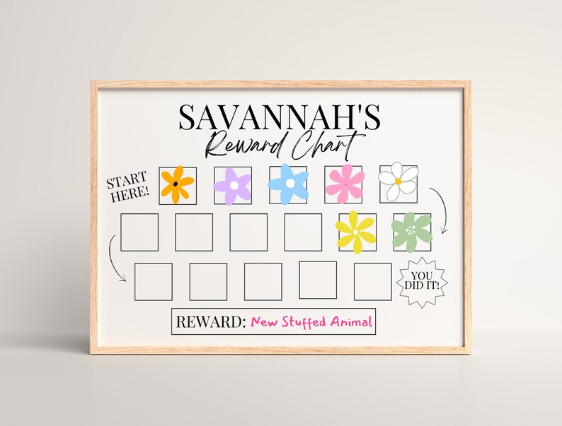 Chore Chart, Reward Chart, Potty Training Chart Printable, Kids Reward ...