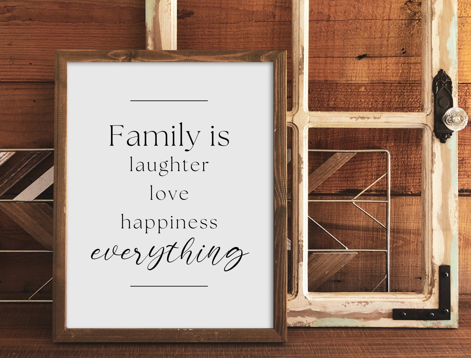 FAMILY IS EVERYTHING Sign, Family Quote Sign, Family Wall Art,family ...