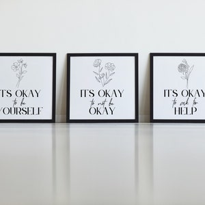 Psychology Art, Inspirational Wall Art, Mental Health Art, Affirmations ...