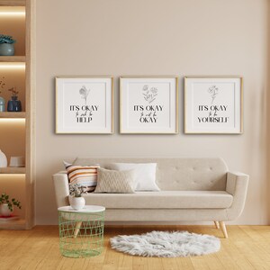 Psychology Art, Inspirational Wall Art, Mental Health Art, Affirmations ...