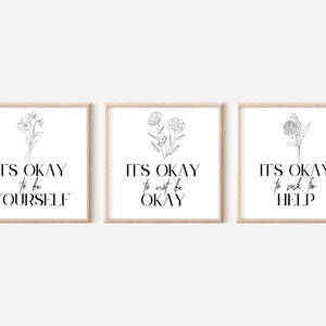 Psychology Art, Inspirational Wall Art, Mental Health Art, Affirmations ...