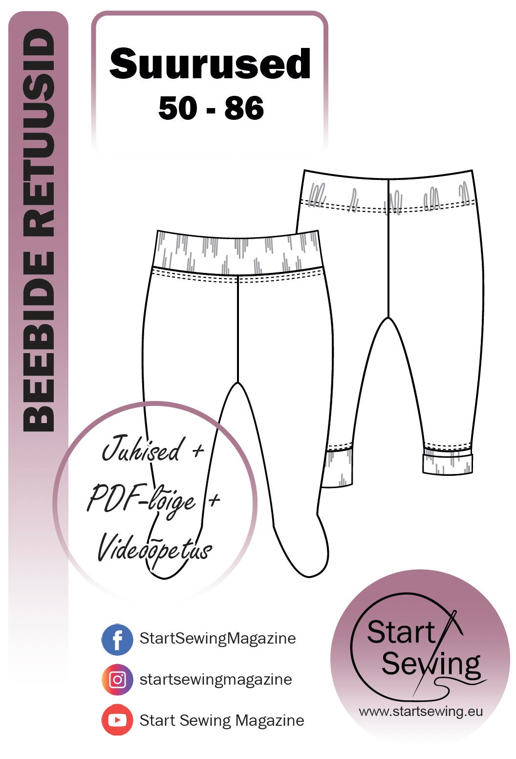Baby Leggings Sewing PDF Pattern With Video Tutorial Leggings - Etsy