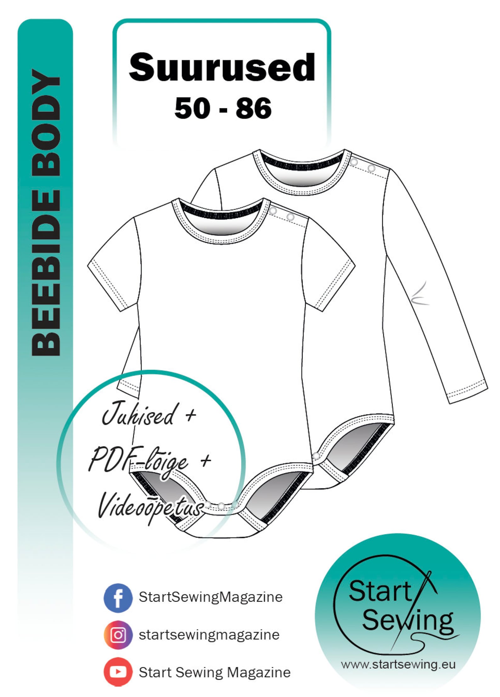 Babies Body With Snap Fasteners PDF Pattern With Video Tutorial! - Etsy